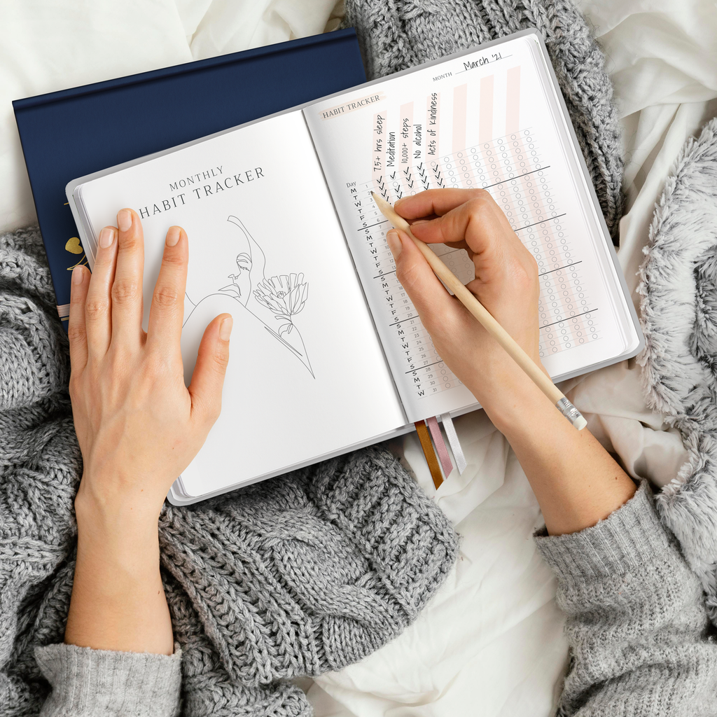 RYVE Daily Gratitude Journal for Women: 6-Month Guided Positivity & We