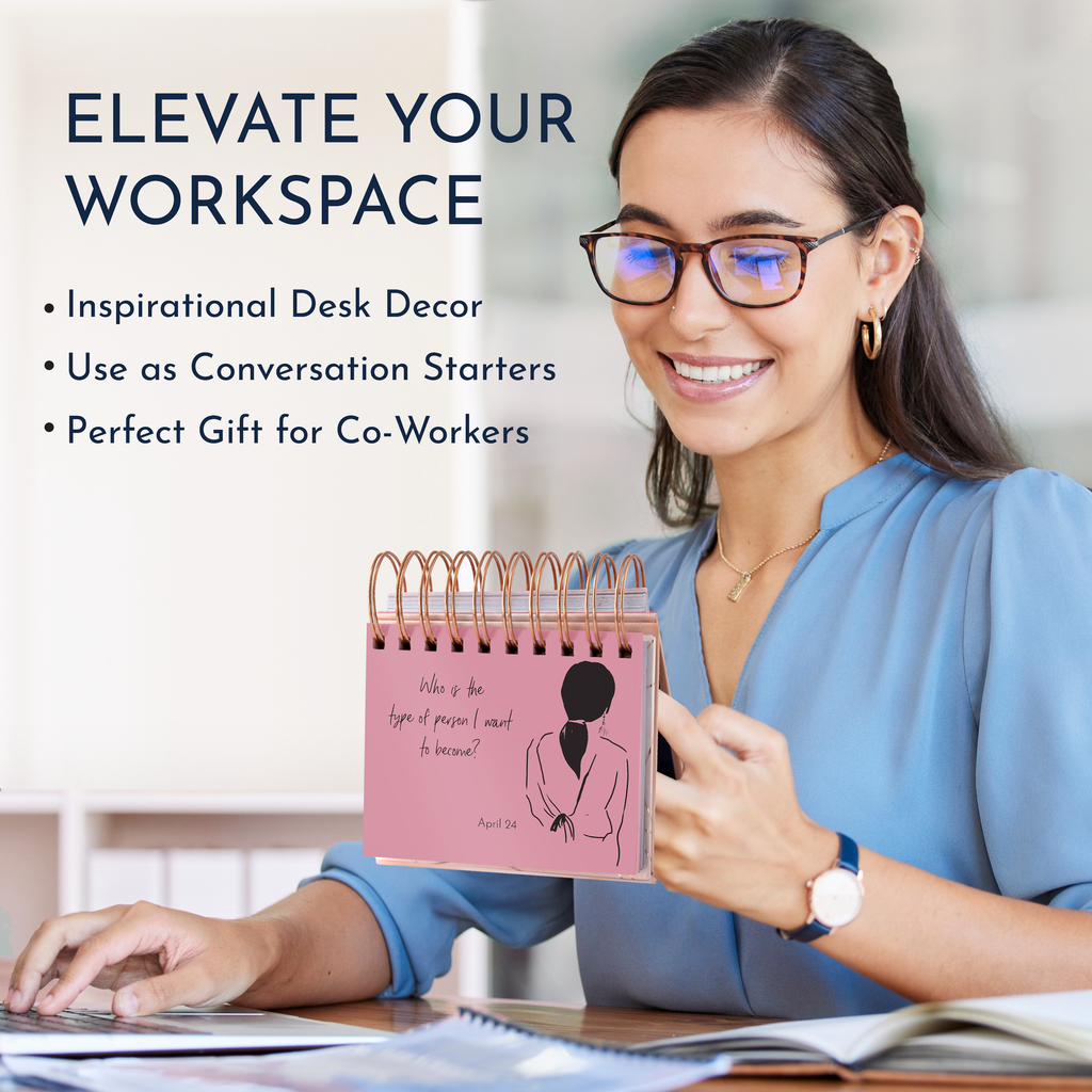 RYVE Motivational Desk Calendar, Inspirational Quotes for Desk, Desk D