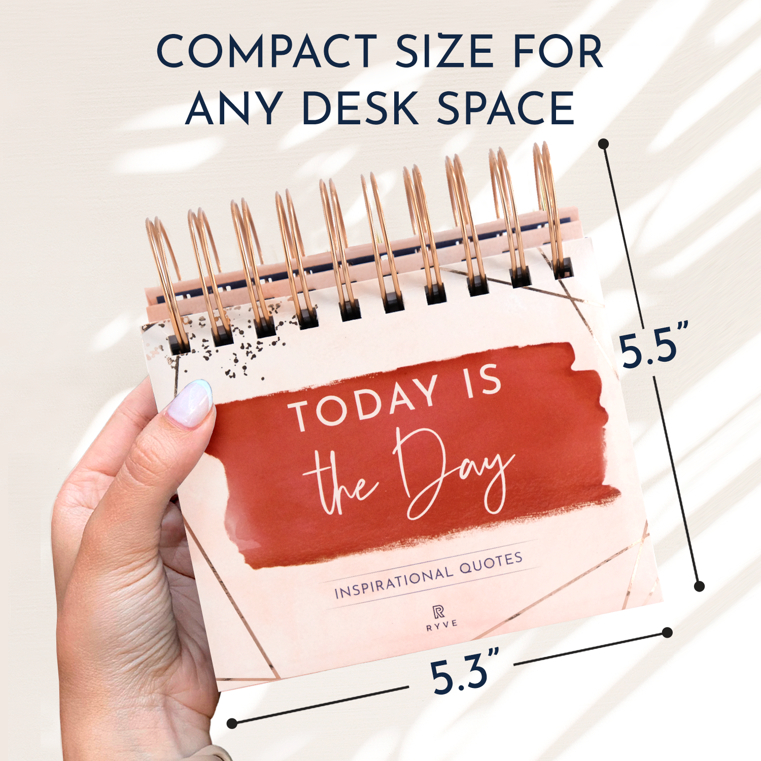 RYVE Motivational Desk Calendar, Inspirational Quotes for Desk, Desk D