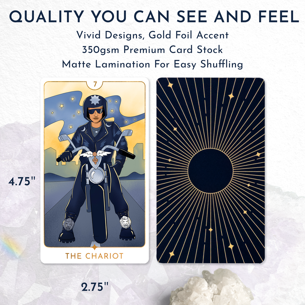 RYVE Awaken Tarot Cards with Guide Book - Modern Tarot Deck Inspired b