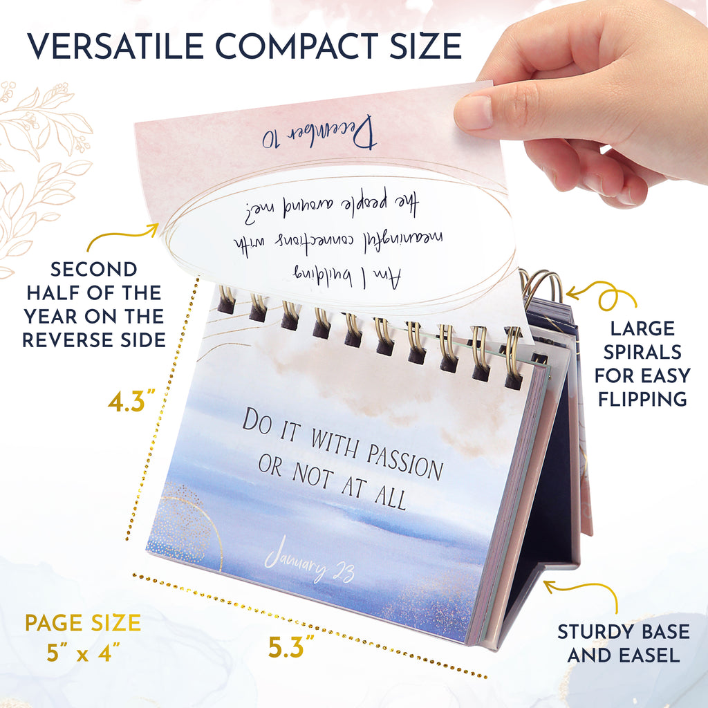 Motivational Desk Calendar (Blue) – RYVE