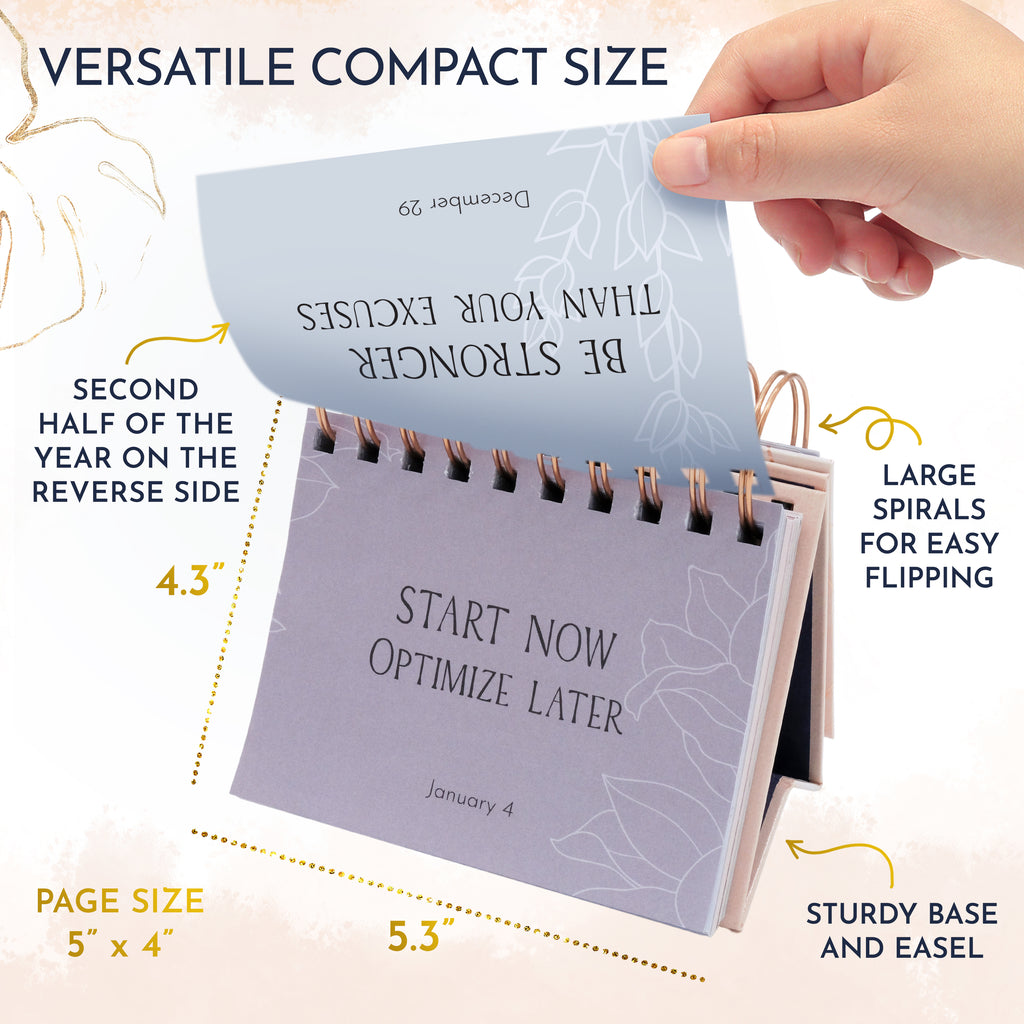 Motivational Desk Calendar (Red) – RYVE